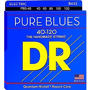 DR Strings PURE BLUES Bass Guitar Strings (PB5-40)
