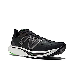 New Balance Men's FuelCell Rebel V3 Running Shoe, Black/Infinity Blue/Vibrant Spring, 10
