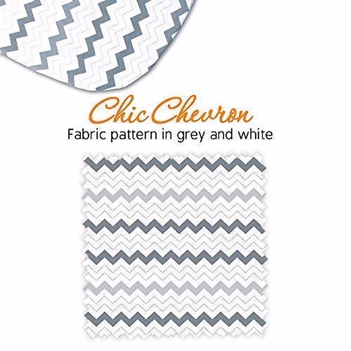 Bassinet Sheet Set - 2 Pack Jersey Cotton Fitted Sheets - Grey/White Unisex Baby Bedding Design