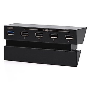 USB Hub 5-Port Portable Wear-Resisting Compatible with Game Console