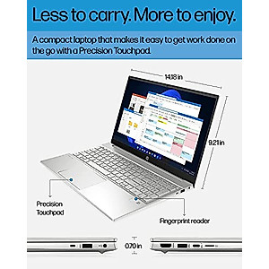 HP Pavilion 15.6" FHD Touchscreen Laptop, 12th Gen Intel Core i7-1255U (10-Core) Processor, GeForce MX550 Graphics, 32GB RAM, 1TB PCIe SSD, Wi-Fi 6, HDMI, Webcam, Backlit Keyboard, Windows 11 Pro