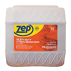 Zep Heavy-Duty Citrus Degreaser Cleaner Concentrate - 3.5 Gallon (1 Unit) ZUCIT3G - Restaurant Grade Degreaser and Cleaner Removes Oil, Grease, Adhesive, and Kitchen Soil on Stovetops, Appliances,