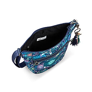 Sakroots Sequoia Eco-Twill Small Hobo, Royal Blue Seascape