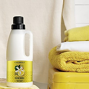 Caldrea Liquid Fabric Softener, Plant Derived, Helps remove static and wrinkles, Sea Salt Neroli Scent, 32 oz