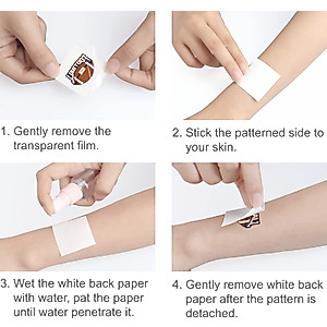 24 Sheets Halloween Spider Temporary Tattoo Stickers for Women Waterproof Body Spider Web Tattoos for Kids