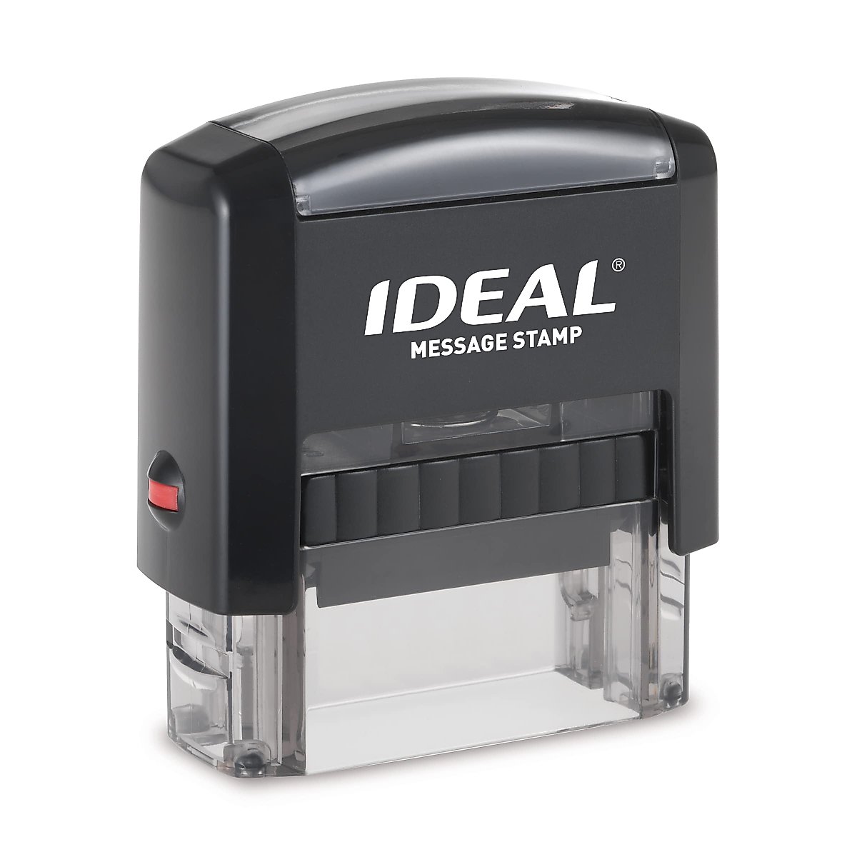 Self Inking Stamp – English Text Paid with Fill-in Fields Check No, Amount, Date – Red Ink, Impression Size 11/16” x 1-7/8”