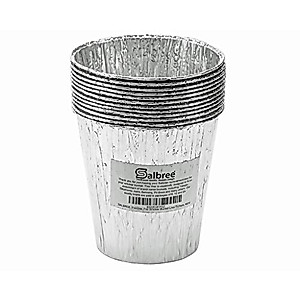 Smoker Bucket Drip Foil Liner Tray for Catching Grease, Compatible with Traeger, Oklahoma Joe, Behrens, Pitboss, Green Mountain, Pit Boss & Other Grill Bucket Accessories for Pro Pellet Oklahoma Joe's (12pk, 5.75 x 5.75 inches)