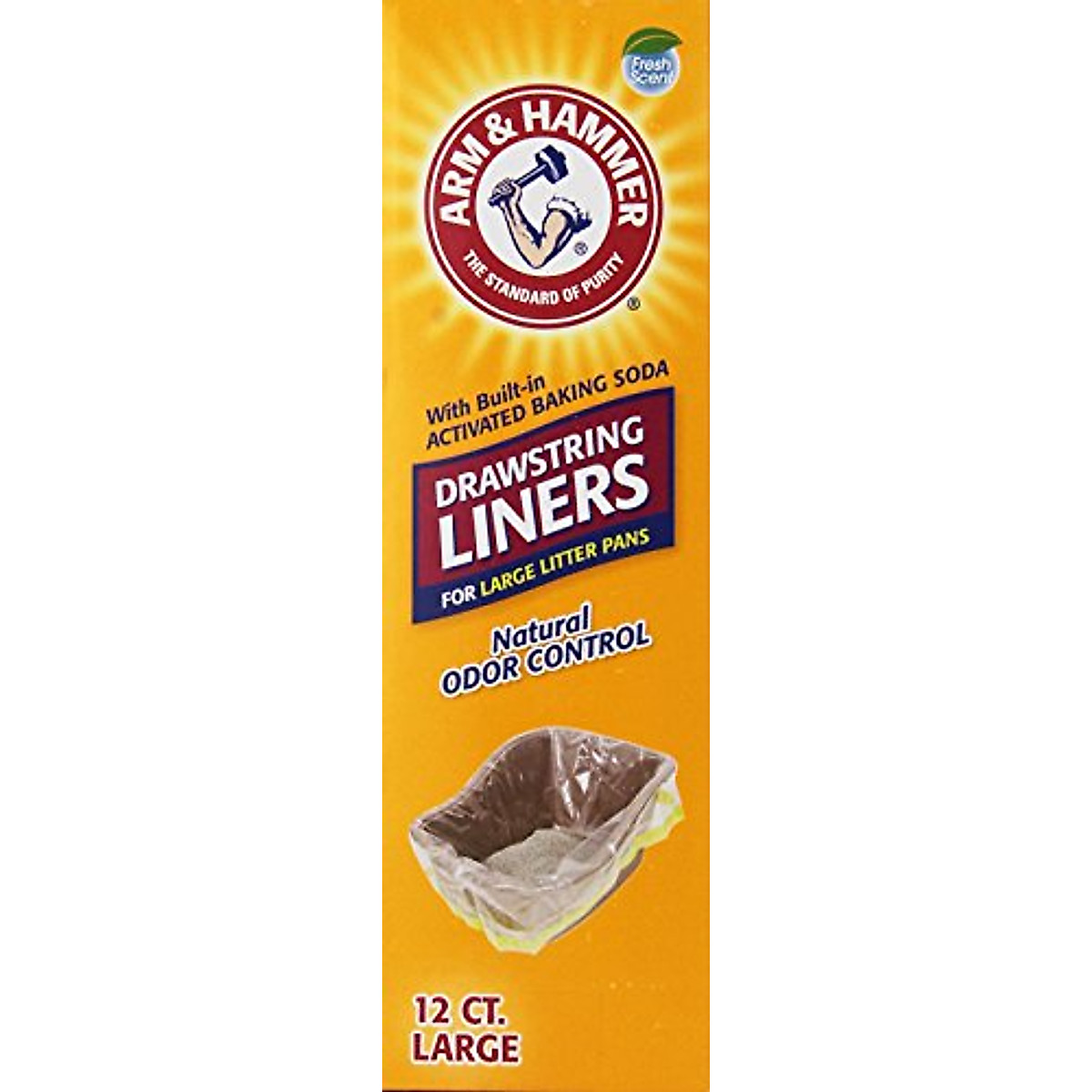 Arm & Hammer 12 Count Drawstring Liners, Large