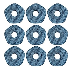 Replacement Washable Mopping Cloth Mop Pads Compatible with Eufy X10 Pro Omni and Eufy X9 Pro Robot Vacuums Cleaner Mops Accessory，9-Pack Reusable Mop Pads