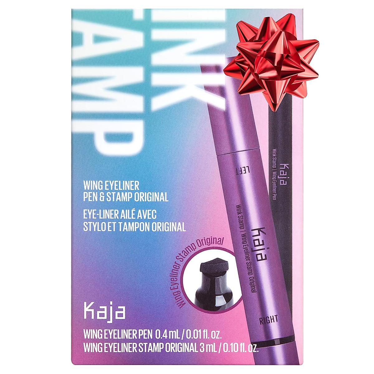 Kaja Winged Eyeliner Set - Wink Stamp Original | with Avocado Extract, Double-ended Wing, Smudge-Proof, Waterproof, Eye Irritation Tested