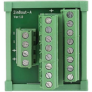 ZYM119 Module Card 2 to 8 Output Module Breakout Card DIN Rail and Panel Mount Power Distribution Circuit Board