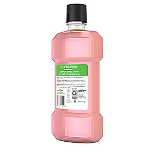 Listerine Zero Alcohol Mouthwash, Limited Edition Grapefruit Rose Flavor, 500 mL(Pack of 2)