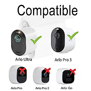 HOLACA Weatherproof Silicone Skin(3 pcs) for Arlo Ultra 4K Arlo Ultra 2 Arlo Pro 3,Arlo Pro 4 Sunproof Silicone Case Cover- Anti-Scratch Protective Cover - Extra Protection (Black)