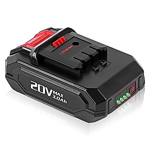 DSANKE 20V 3.0Ah Lithium-Ion Battery Replace for KIMO 20V Battery,Compatible with KIMO 20V Drill Driver, Leaf Blower, Angle Grinder, Reciprocating Saw, Oscillating Tool, Brad Nailer,Fast Charge