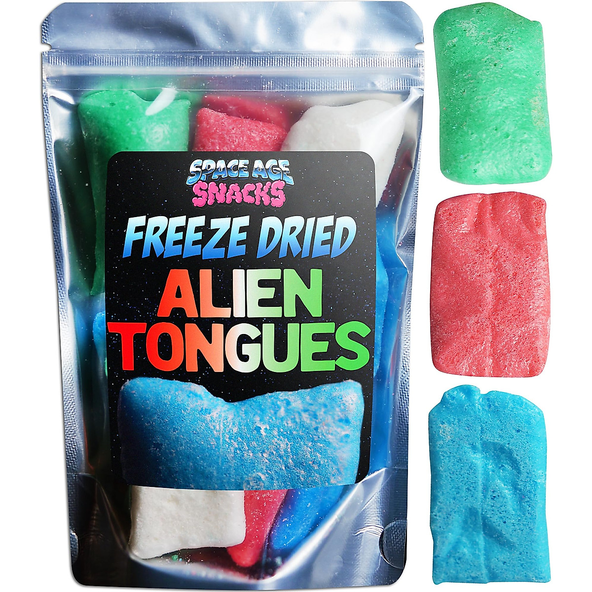 Premium Freeze Dried Alien Tongues Candy - Crunchy Freeze Dried Candy Shipped in Box for Extra Protection - Freeze Dry Candy Dry Freeze Candy for All Ages (4 Ounce)