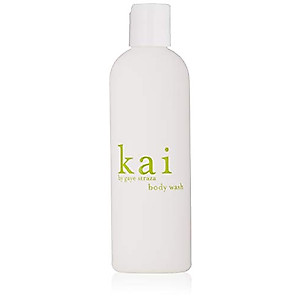 kai Body Wash, 8 Fl Oz., foaming body wash with vitamin e, extracts of cucumber + comfrey, scented with the delicously, fresh + clean signature fragrance. vegan, cruelty free, made in the usa