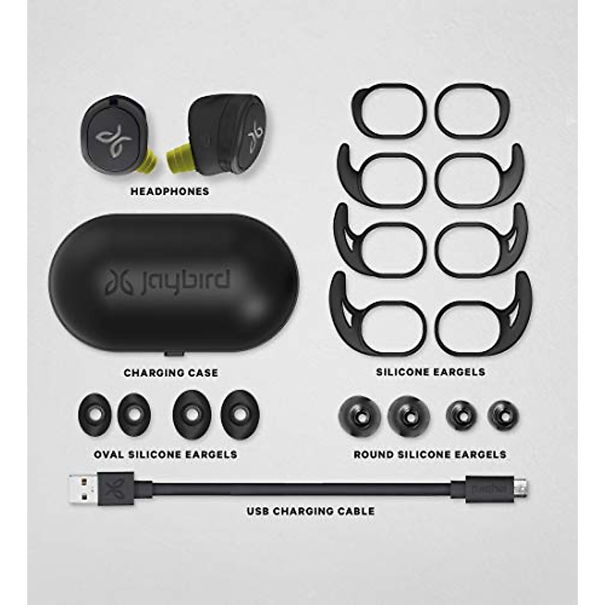 Jaybird RUN XT True Wireless Headphones (Storm Grey/Glacier)