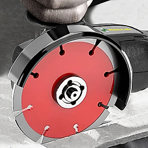 Cordless Angle Grinder with 4-pole Motor, 21V Cordless Grinders Tools w/3.0A Battery & Fast Charger, 4-3/8 Inch Grinding Wheels, Cutting Wheels, Flap Discs and Adjustable Auxiliary Handle