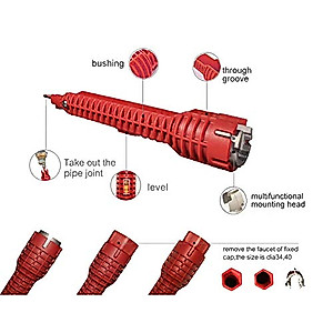Wrench (Supply nuts/Shut off valves/Strainer Baskets/Supply Line Nut/Faucet Nuts) Faucet and Sink Installer- Toilet Bowl/Sink/Bathroom/Kitchen Plumbing and more. Repair and Installation Tools
