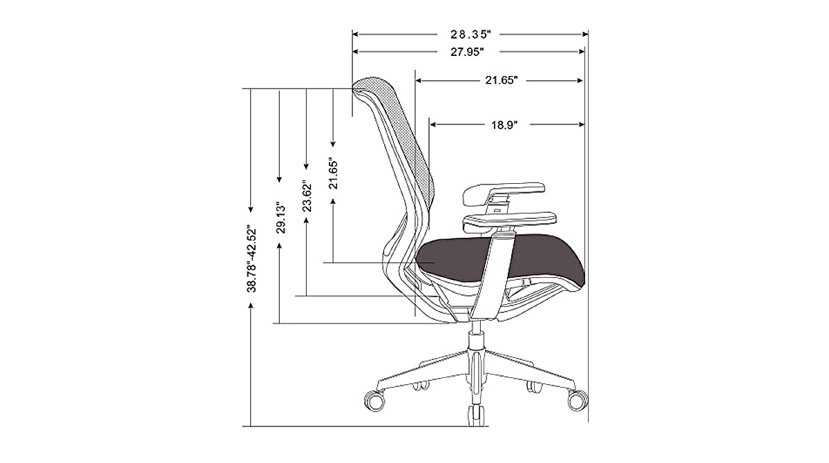 WorkPro Sentrix Ergonomic Mesh Chair - Comfort & Support