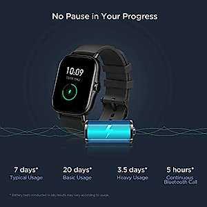 Amazfit GTS 2 Smart Watch for Men Android iPhone, Bluetooth Phone Call, Built-in ALEXA & GPS, Fitness Watch with 90 Sports Modes, Blood Oxygen Heart Rate Sleep Tracker, 5 ATM Water Resistant, Black