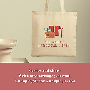 Dancinggoods Personalized Rescuing Animals Cotton Tote Bag with handle, Canvas Bag