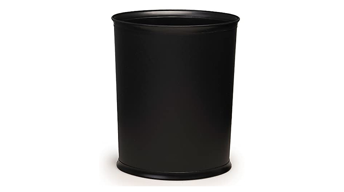 Made in USA Faux Leather Waste Basket - 5-Gallon Stylish Design