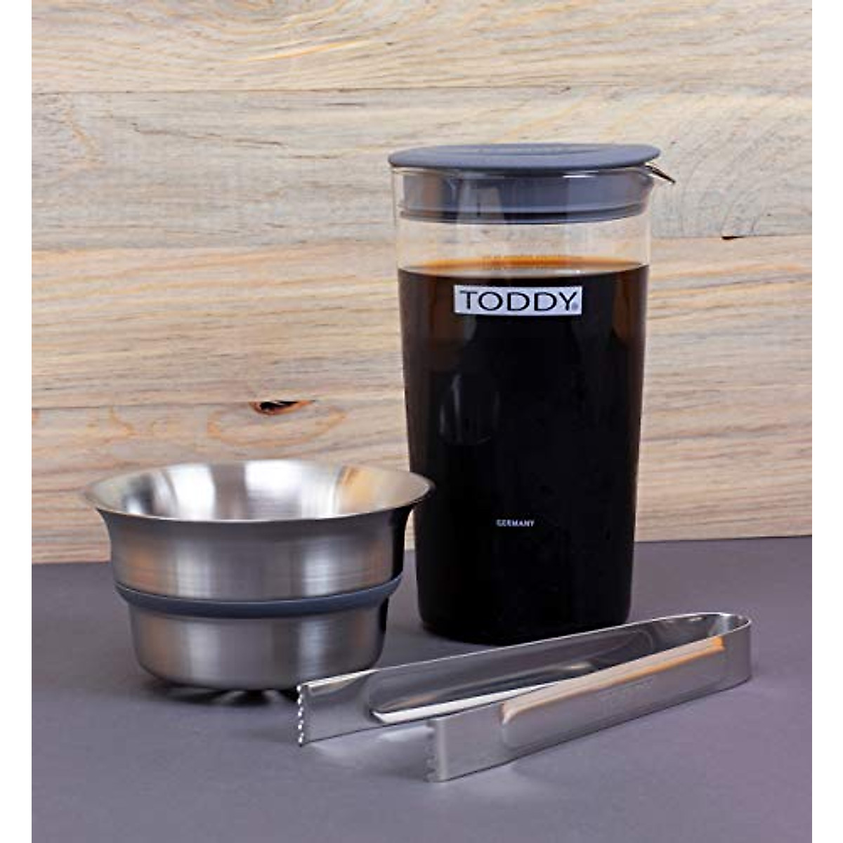 Toddy® Artisan Small Batch Cold Brewer, Stainless Steel, 5.75" L x 5" W x 9.75" T