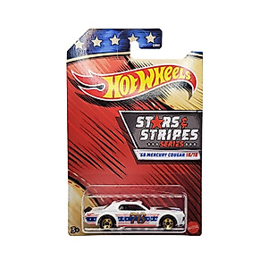 Hot Wheels American Stars and Stripes Bundle of 8 Diecast Vehicles in Red White and Blue