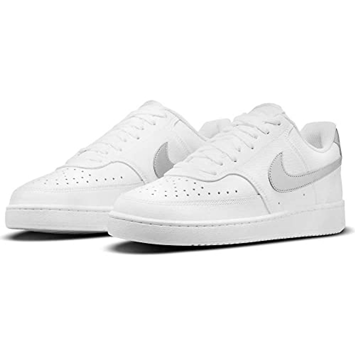Nike Women's Basketball Shoes, White White Metallic Silver, 6.5 US