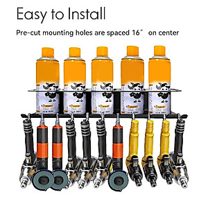 Spray Bottle Holder Rack | Wall Mounted Holder Rack Aerosol Storage Rack | Heavy Duty Organizer Tool Steel 5 Holes Bottle Holder for Paint Can & Spray Can