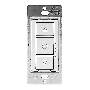Luvoni WiFi Smart Dimmer Switch, 3-Way/Single Pole Electrical Light Switch, 3 Button, 300 Watt max, LED Compatible, Screwless Wall Plate Included, Compatible with Alexa and Google Assistant