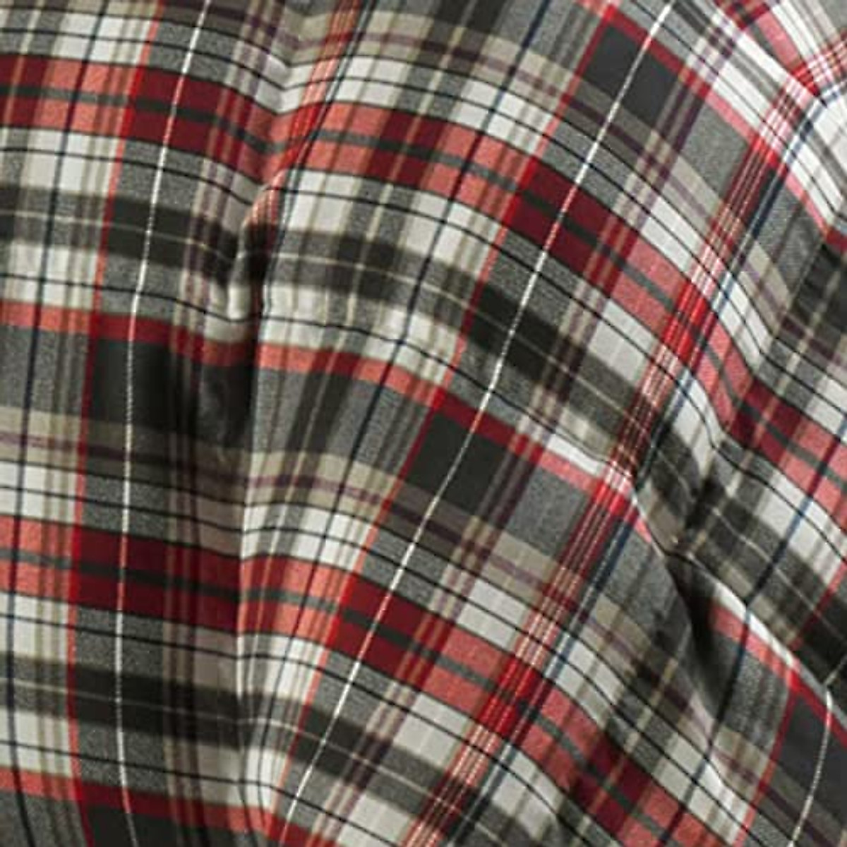 Eddie Bauer - King Comforter Set, Reversible Plaid Alt Down Bedding with Matching Shams, Home Decor for Colder Months (Astoria Red, King)