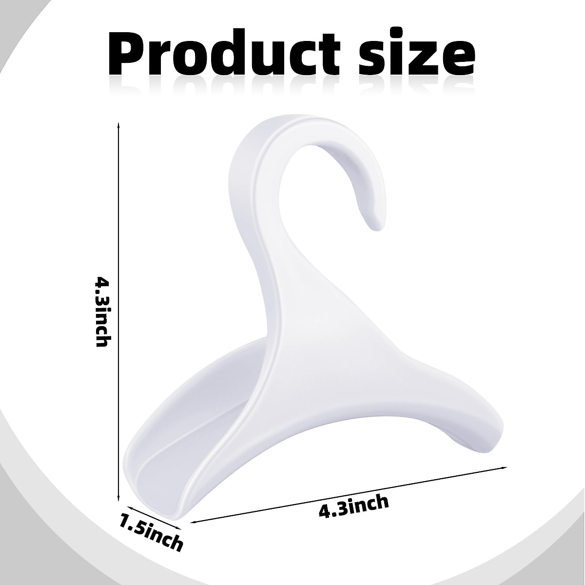 Maitys 18 Pcs Purse Hanger Hook Acrylic Bag Hanger Handbag Tote Bag Rack Holder Closet Organizer Storage for Backpacks Tote Holder Over The Closet Rod Hanger for Storing Handbags Satchels (White)