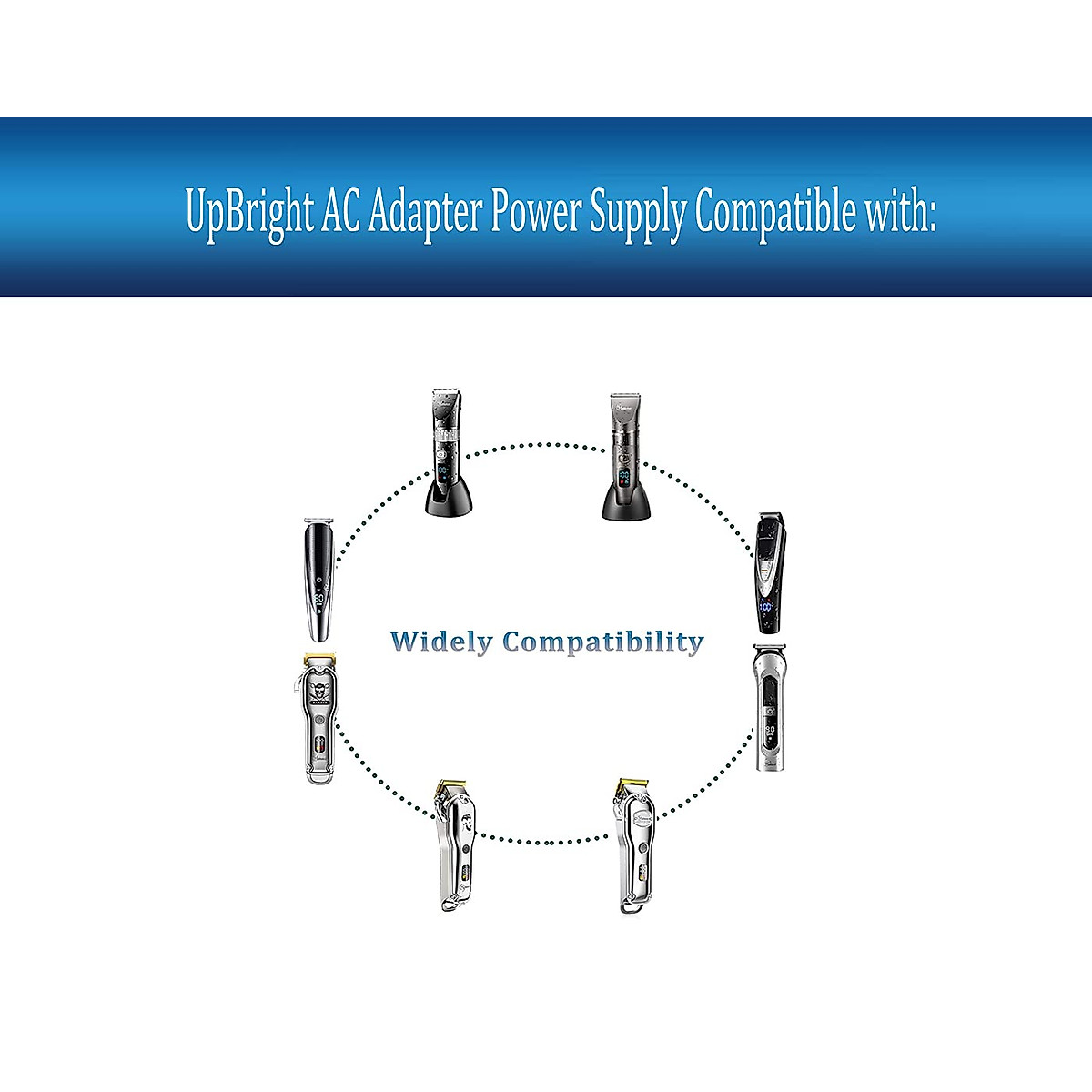 UPBRIGHT 5V AC/DC Adapter Compatible with Hatteker RFC-588 RFC-598 RFC-690 RFC-692 RFC-696 RSCX-9598 RSCX-9598A RSCX-9588 RSCX-7568 RSCW-7800 RSCW-2018 Trimmer Hair Clipper Shaver Razor Power Charger