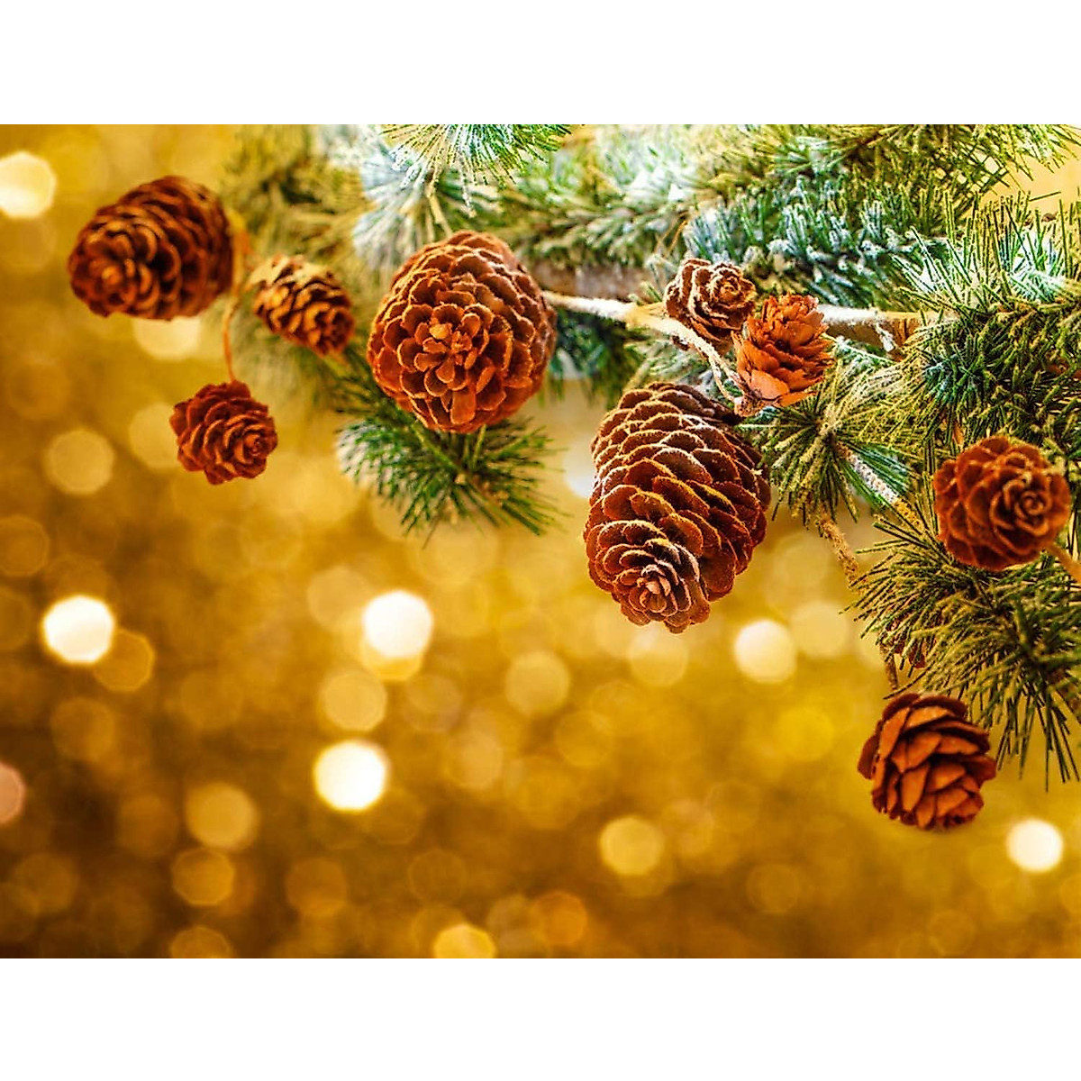 Deloky 150 PCS Christmas Natural Mini Pine Cones- 2CM Thanksgiving Small Pinecones Ornaments Vase Fillers for DIY Crafts, Home Decorations,Fall and Christmas,Wedding Decor