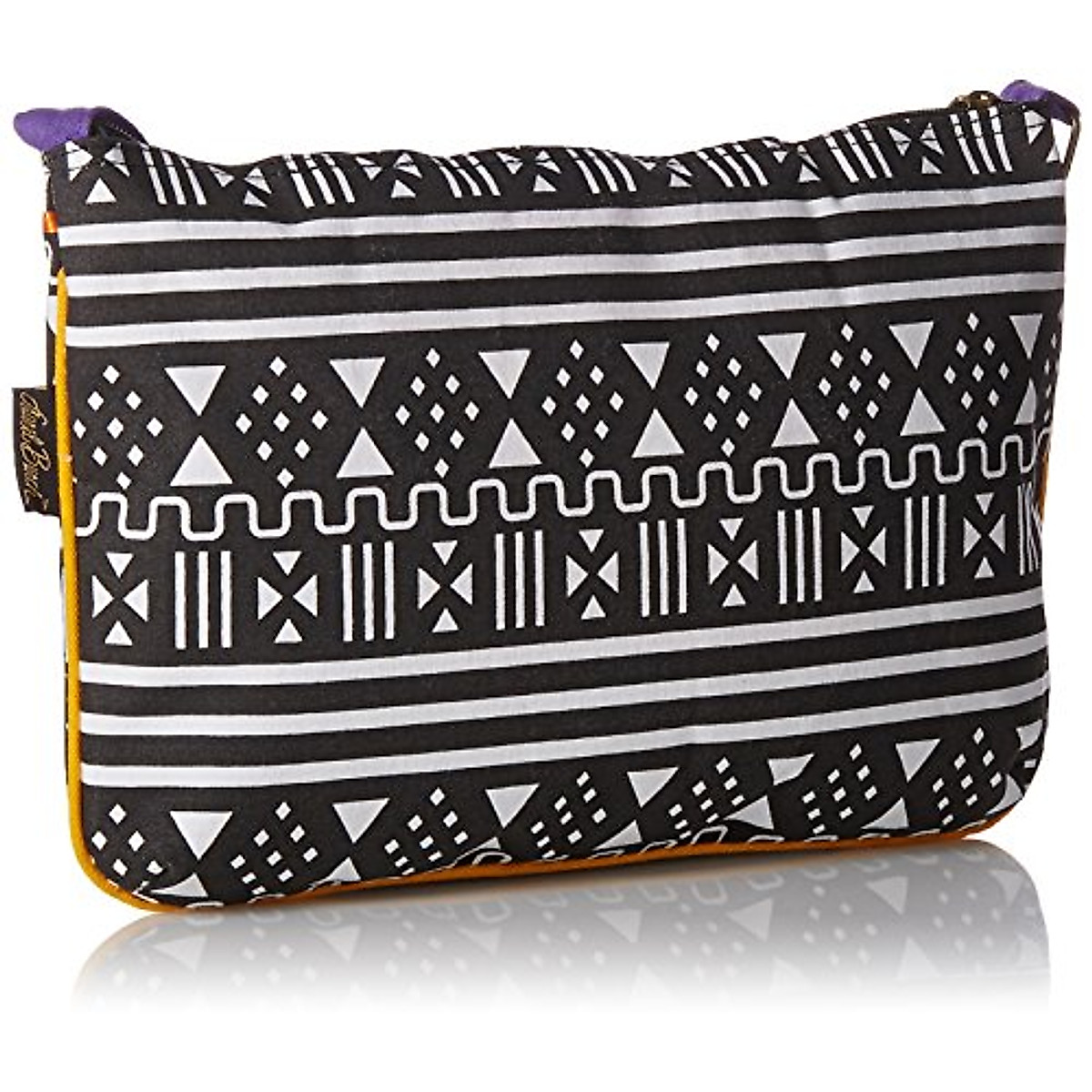 Laurel Burch Medium Crossbody Zipper Top 15"X10"-Dog Tails Patchwork