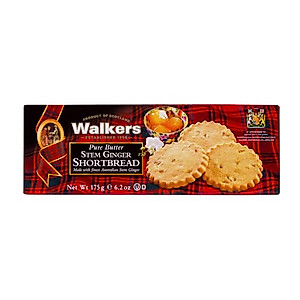 Walkers Shortbread Stem Ginger Shortbread, 6.2 Ounce Box