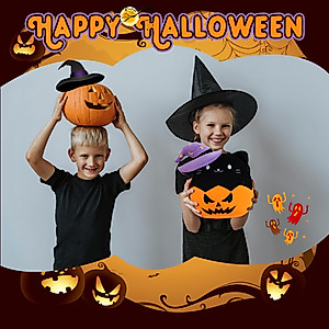 Gudisi Halloween Black Cat Plush Pumpkin Pillow Halloween Decoration and Gift for Kids, Girls & Boys