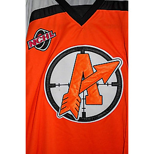 borizcustoms Doug The Thug Glatt Movie Orangetown Hockey Jersey Stitch (54, Orange)
