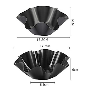4Pcs Tortilla Maker Nonstick Taco Shell Maker Salad Bowl Carbon Steel Baking Molds for Kitchen