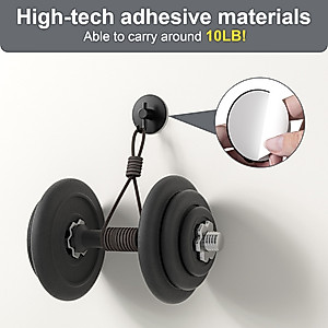 jockcaras Adhesive Towel Hooks for Bathroom Wall: 4 Pack Sticky Hook Heavy Duty Coat Hanger, Sticking No Damage, Black