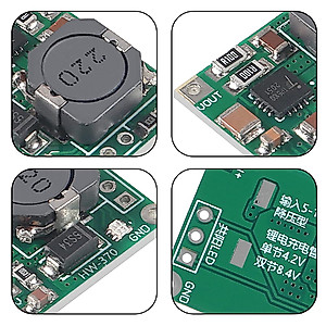 Coliao 6pcs TP5100 Charging Management Power Supply Module Board 4.2V 8.4V 2A Single Double Lithium Li-ion Battery Charger Module