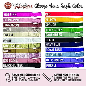 Custom Text Satin Sash | Custom Quote Sash Custom Sash Personalized Sash Birthday Sash Bachelorette Sash Bride to Be Sash