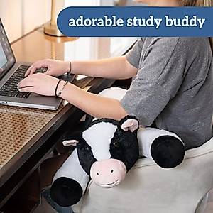 CalmQuest 28in 5lb Weighted Stuffed Animal Cow - Large Weighted Stuffed Animals for Adults, Teens, and Kids