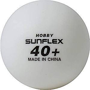 Sunflex Hobby Table Tennis Balls Pack of 12 Ping Pong Balls - Plastic 40+ Table Tennis Recreational Training Balls - Available in Two Colors - White and Orange