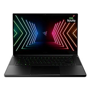 Razer Blade 15 Base Gaming Laptop 2021: Intel Core i7-10750H 6 Core, NVIDIA GeForce RTX 3070, 15.6" FHD 1080p 144Hz, 16GB, 512GB SSD - CNC Aluminum - Chroma RGB Lighting - Thunderbolt 3