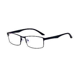 ALWAYSUV Retro Black TR90 Full Frame Nearsighted Myopia Shortsighted Glasses Transparent Lens Distance Glasses For Women/Men (Black, -1.00, x)