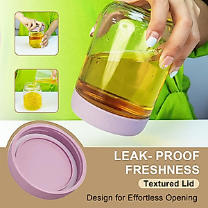 3-Pack 16 oz Glass jars with Airtight Lids, Overnight Oats Containers with Lids, Wide Mouth Mason Jars, Glass Storage Containers with Lids for Fruit, Salad Dressing, Sauce,Cereal,Yogurt,Snacks