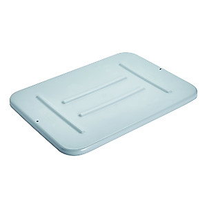 Rubbermaid Commercial Products Food Service Bus/Utility Tote Box Lid for 4-8 gal Containers, Gray